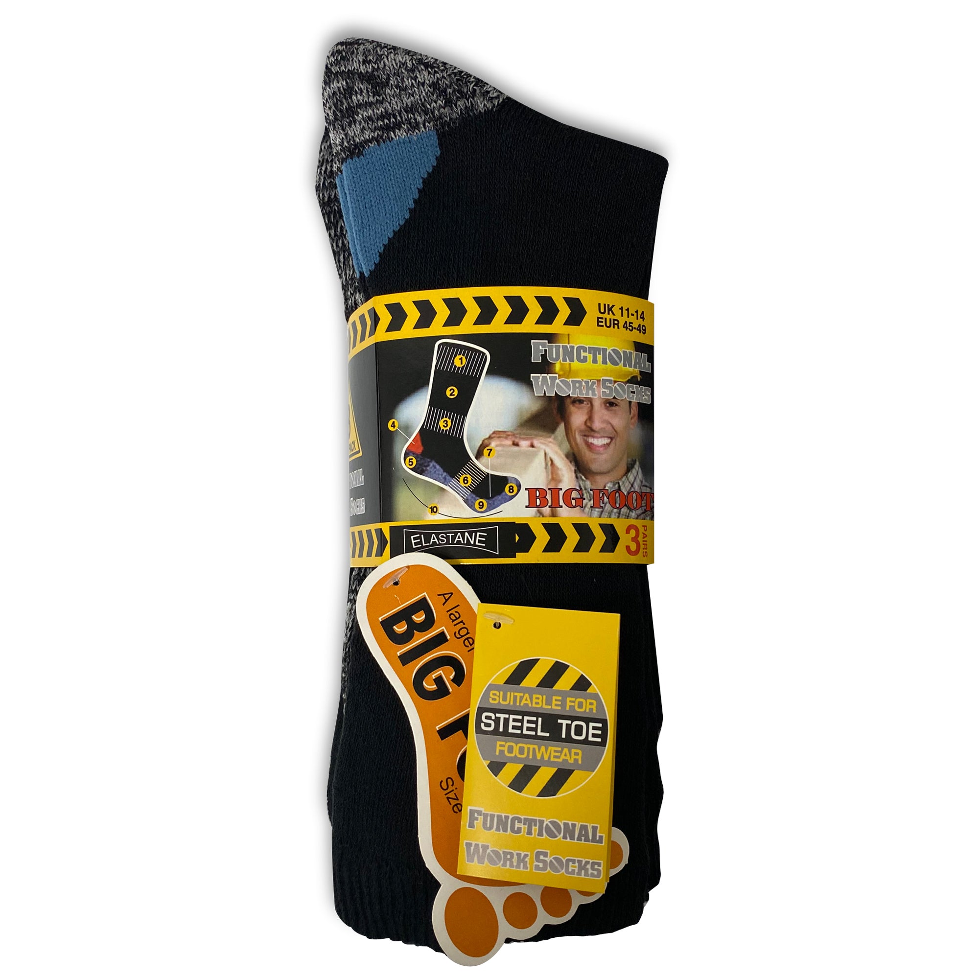 Big Foot 3 PK Functional Work Socks